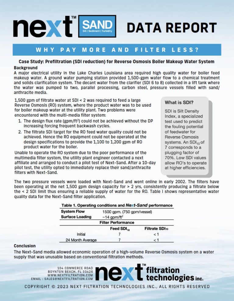 Literature - Next Filtration