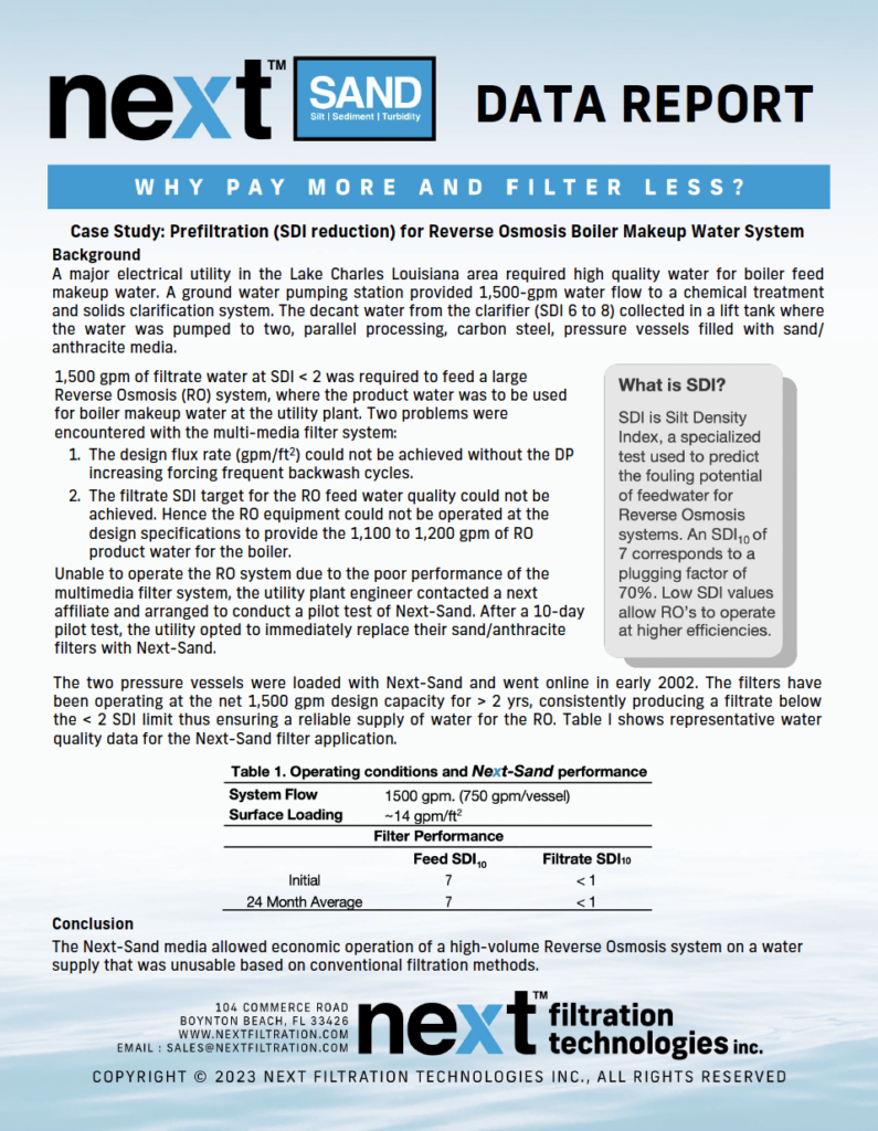 Literature - Next Filtration